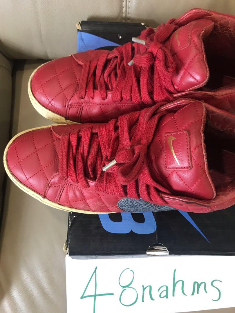 Very Rare “preowned” Nike x Supreme Blazer Red, Men's Fashion, Footwear ...