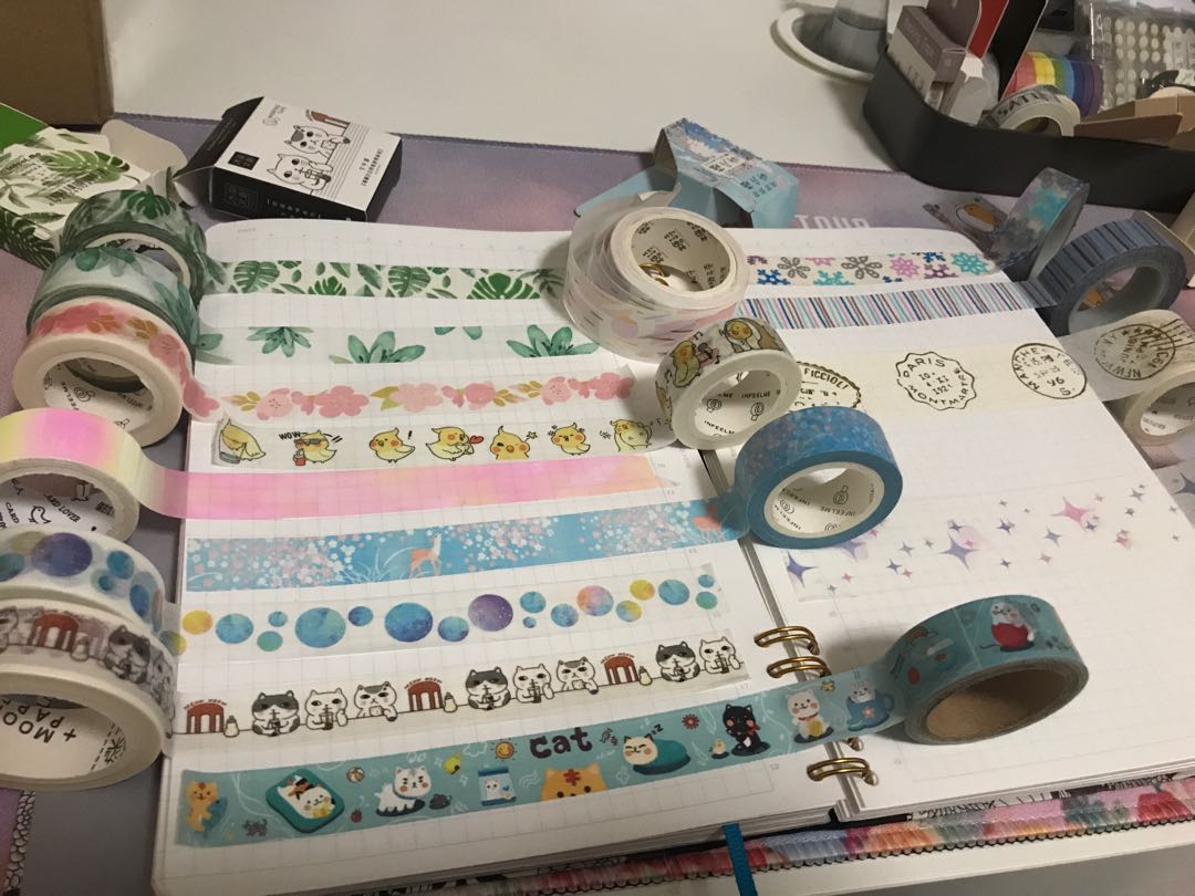 Washi + Sticker + notepad Set, Hobbies & Toys, Stationery & Craft ...