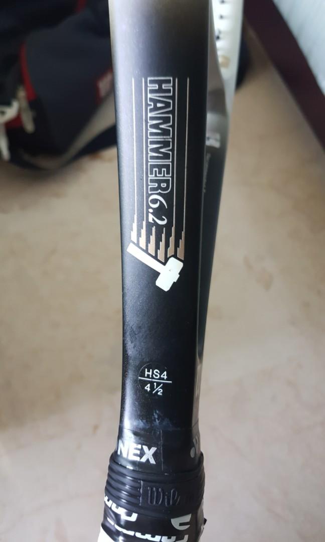 Tennis Wilson Hammer 6.2 (4 1/2), Sports Equipment, Sports & Games ...