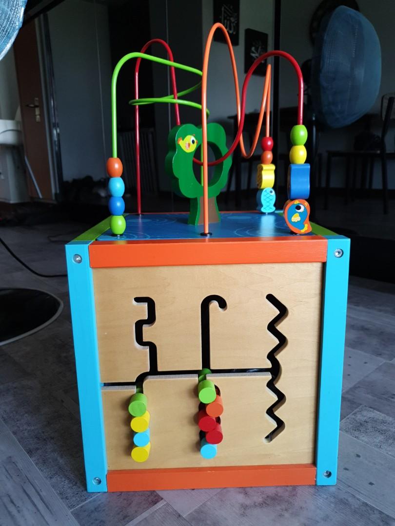 Wooden Activity Cube, Babies & Kids, Infant Playtime on Carousell