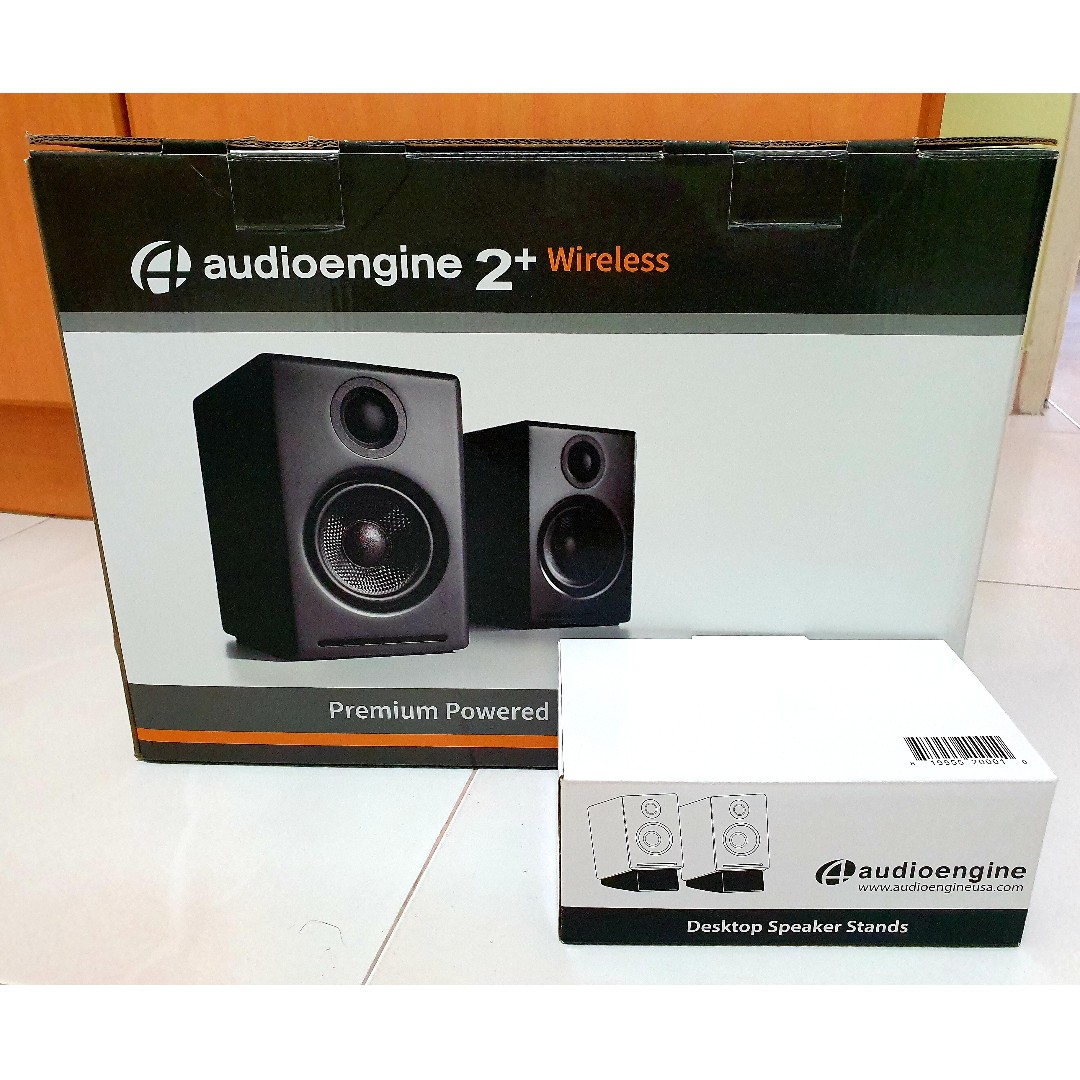 Audioengine A2+ wireless with Desktop stand, Audio, Portable Audio Accessories on Carousell