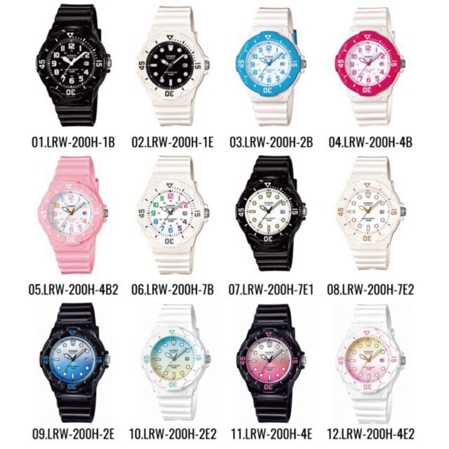 Casio Analog LRW-200H / LRW200H / LRW200, Women's Fashion, Watches ...