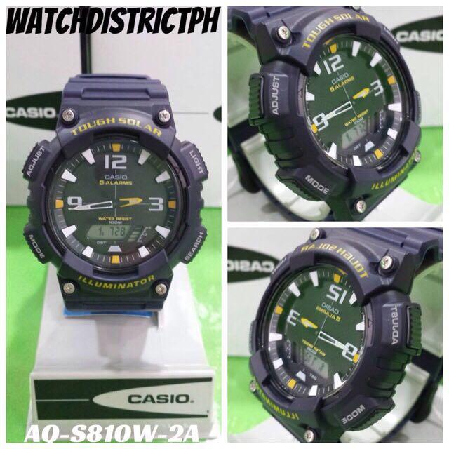 Casio Tough Solar AQ-S810W-2A / AQS810M on Carousell