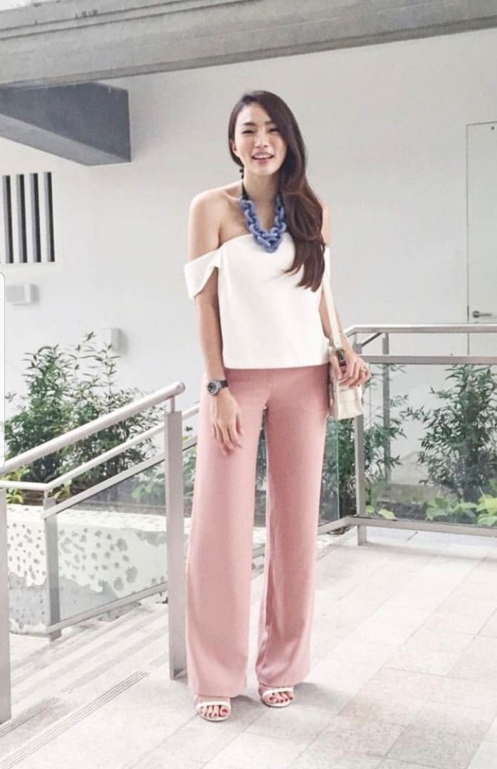 Collate Pants (Available in Pink and Blue), Women's Fashion, Bottoms ...