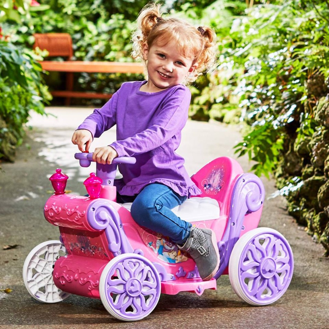 Disney Princess Girls’ 6V Battery-Powered Ride-On Quad Toy by Huffy ...