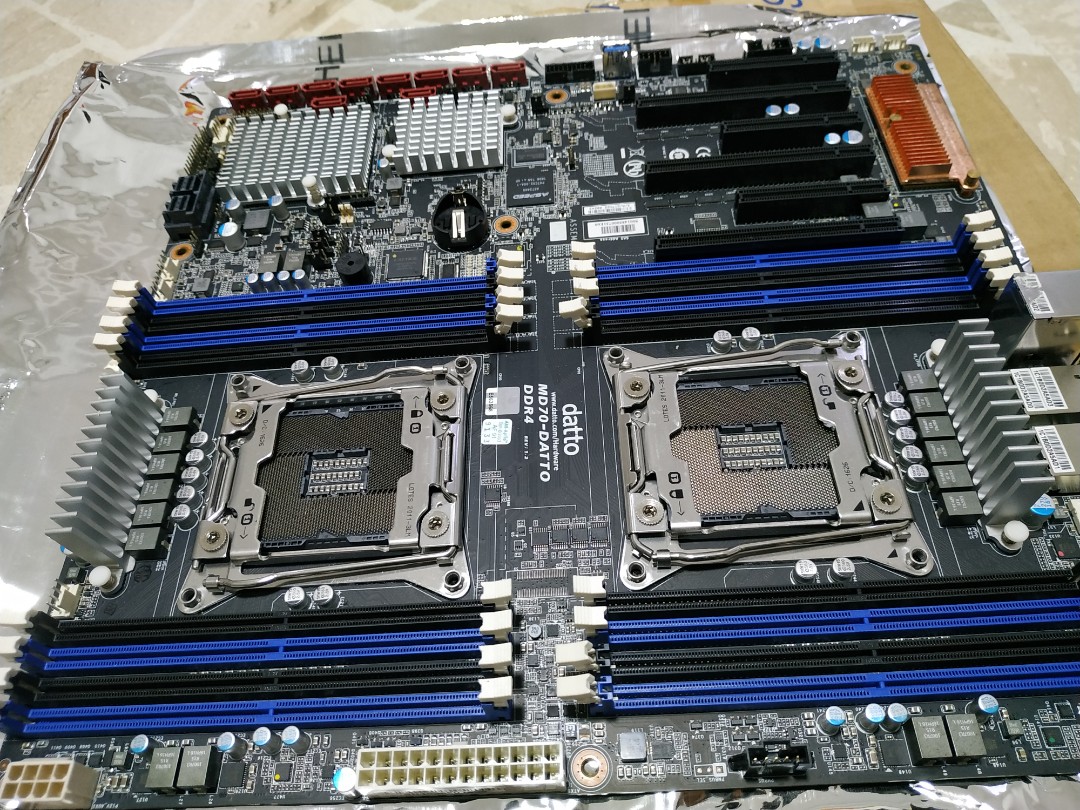 Gigabyte md70-datto motherboard( supports DDR4, Dual Xeon e5-2600-v3 ...