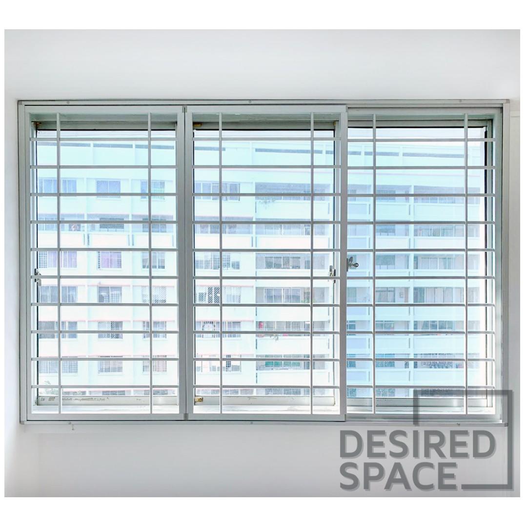 Promo! BTO Window Grilles & Yard Window Bundle, Furniture & Home Living ...