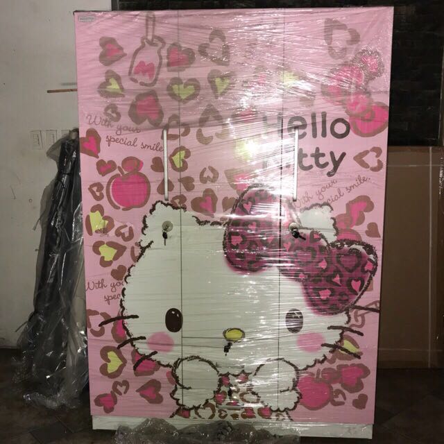 Hello Kitty Steel Wardrobe Closet, Babies & Kids, Baby Nursery & Kids ...