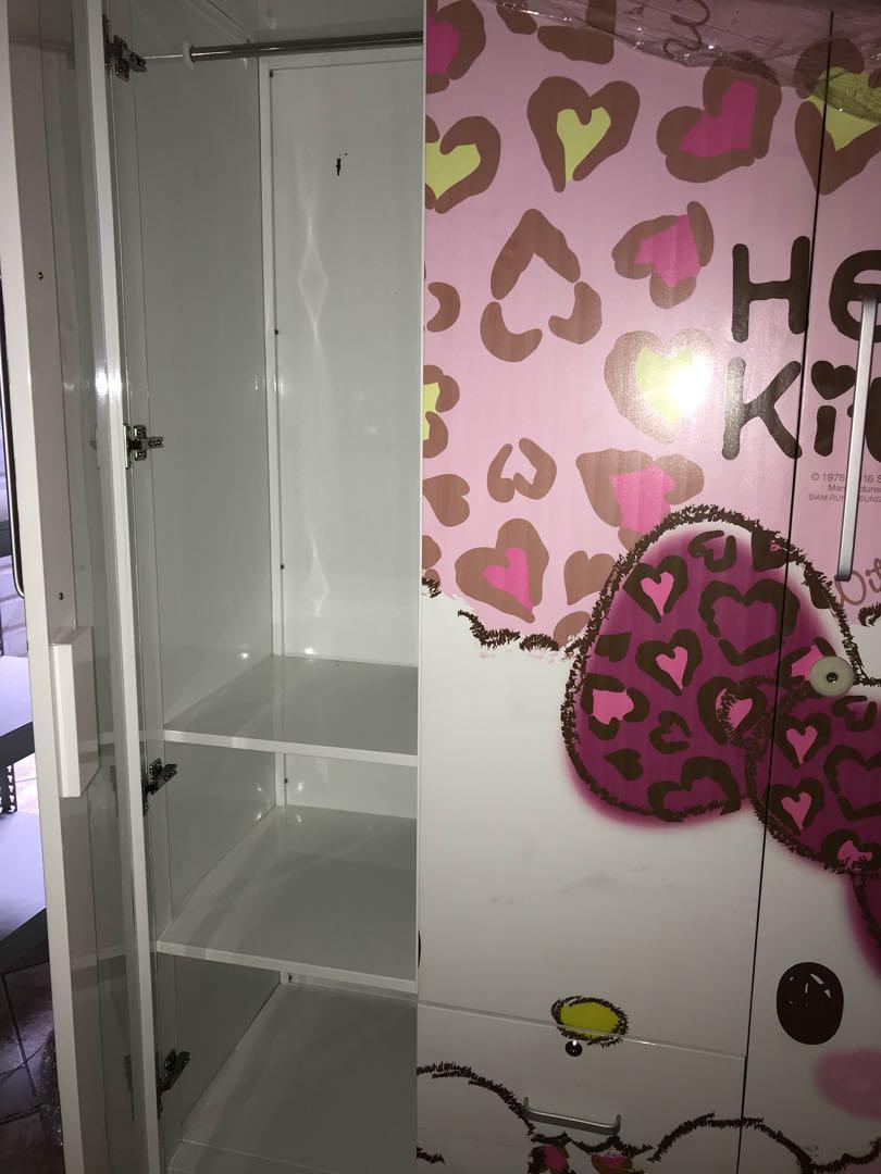 Hello Kitty Steel Wardrobe Closet, Babies & Kids, Baby Nursery & Kids ...