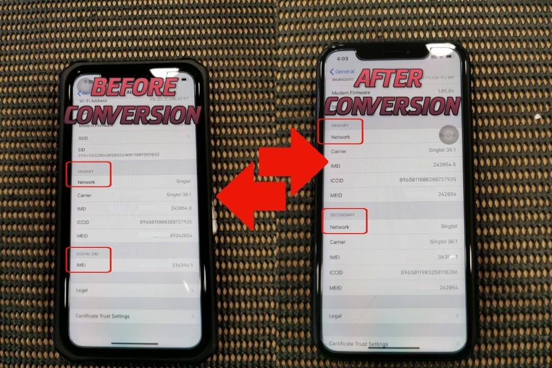 IPhone XR Dual sim conversion, Mobile Phones & Gadgets, Mobile Phones ...
