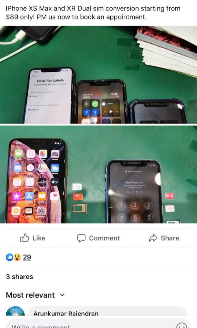 IPhone XR Dual sim conversion, Mobile Phones & Gadgets, Mobile Phones ...