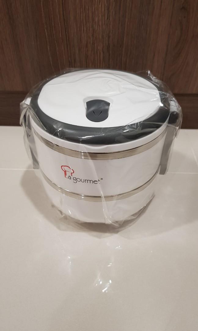 La gourmet 3R Pack To Go 2 Tier 1.4L Lunch Box, Furniture & Home Living ...