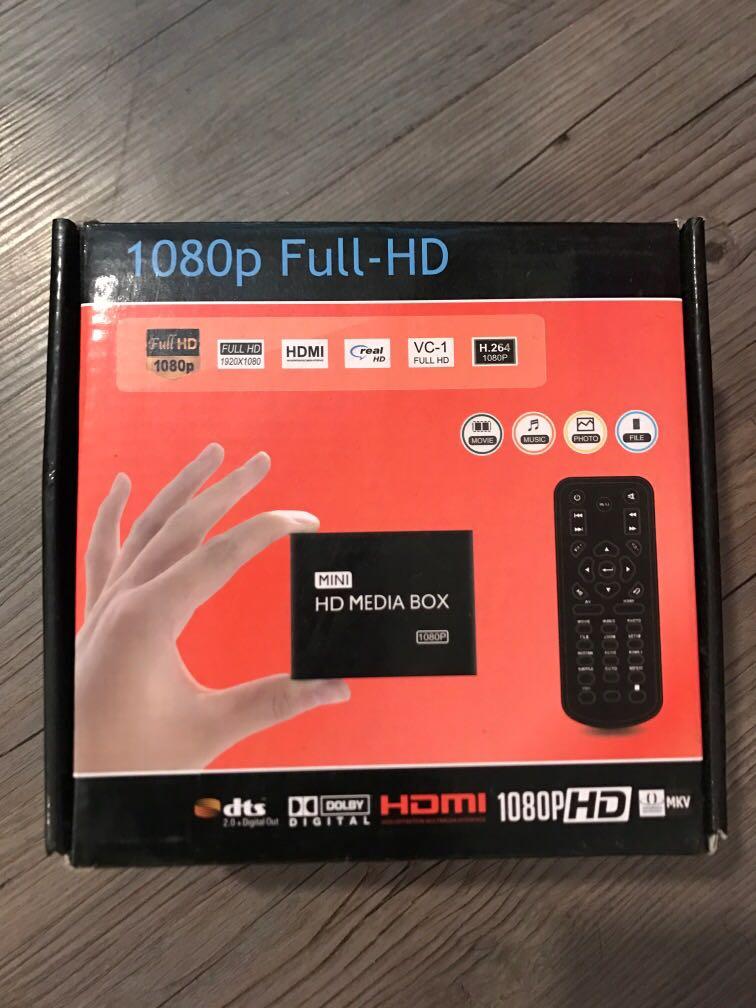 Mini HD media box 1080 full-hd, 家庭電器, 電視 & 其他娛樂, 電視組件及配件 - Carousell
