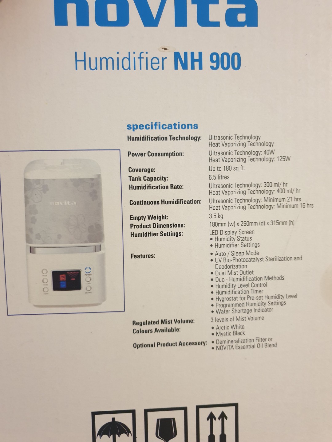 Novita Humidifier, TV & Home Appliances, Air Purifiers & Dehumidifiers ...