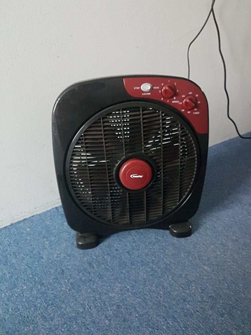 PowerPac 12 INCH electric box fan (PPBF30), Furniture & Home Living ...