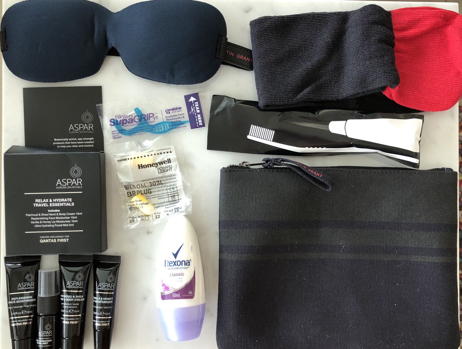 Qantas First & Business Class Travel Amenity Kit (Amenities) for women, Hobbies & Toys, Travel ...