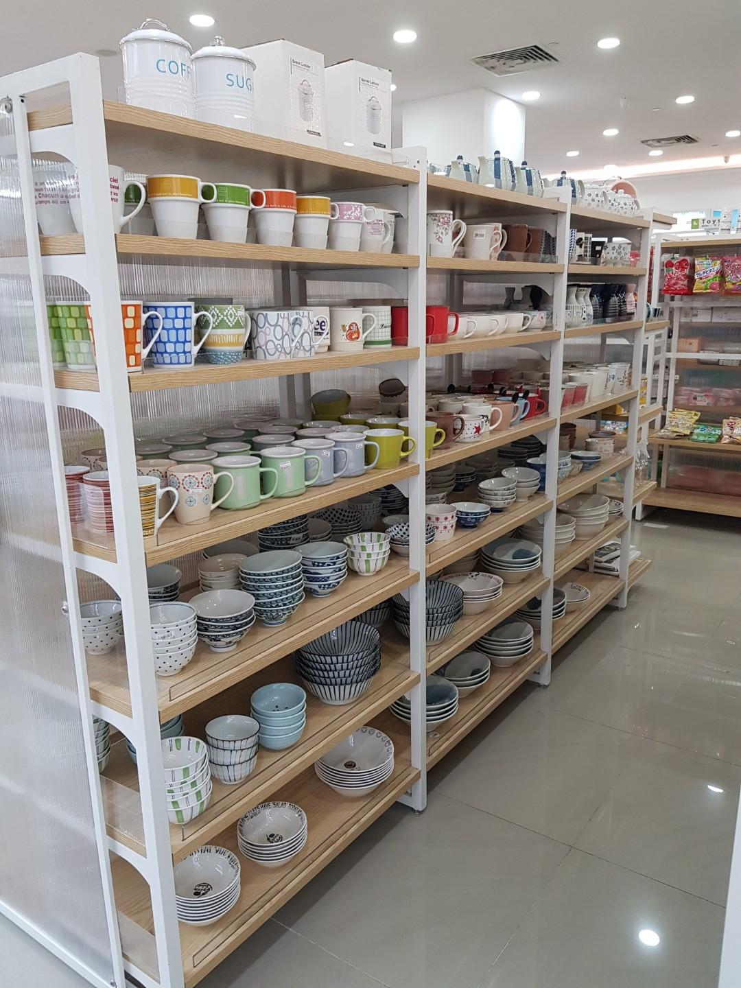 Rack / Shelves with LED lights for Retail Shop or Store Room, Furniture ...