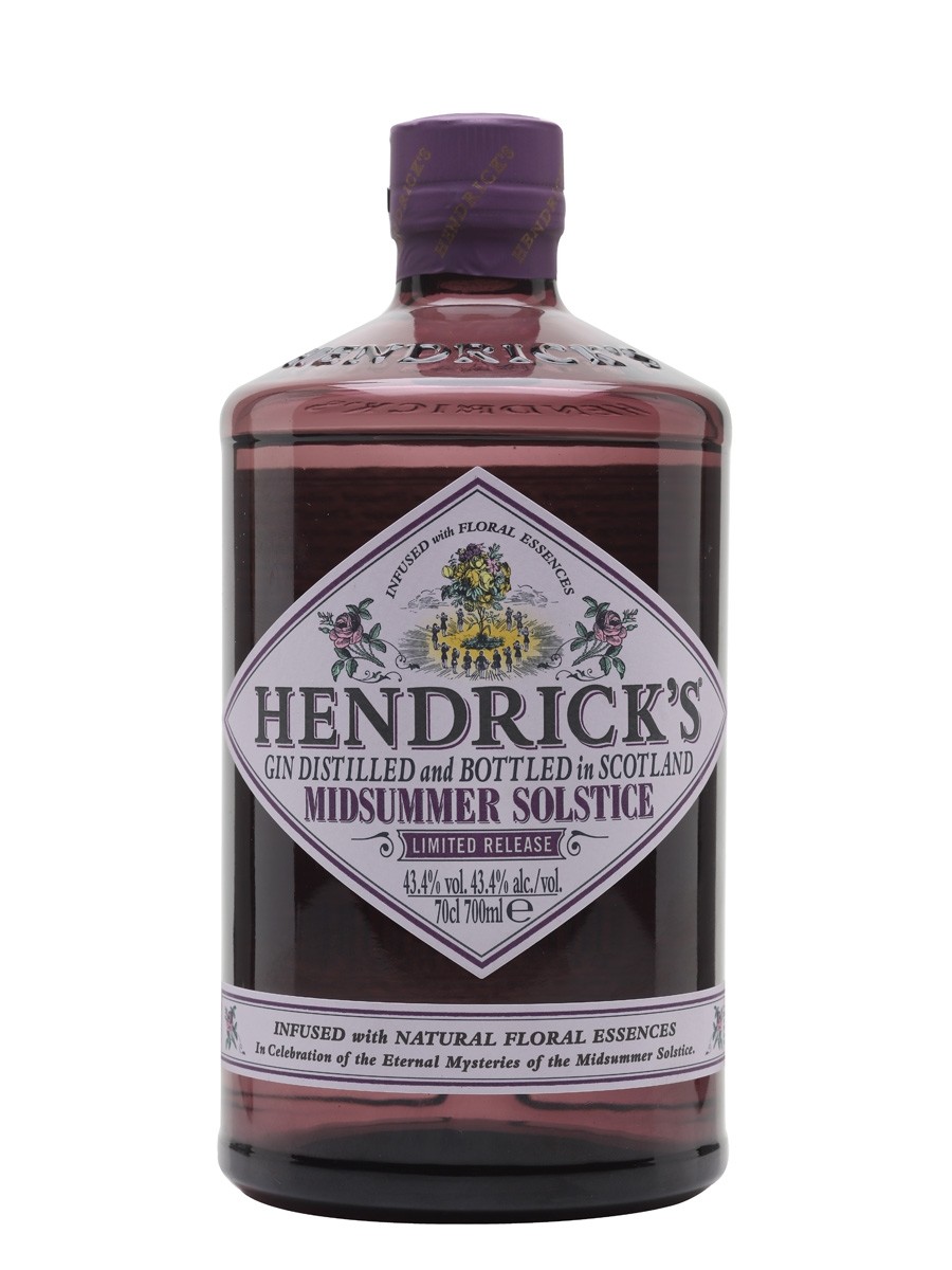 (Rare) Hendrick's Midsummer Solstice Gin, Food & Drinks, Alcoholic ...