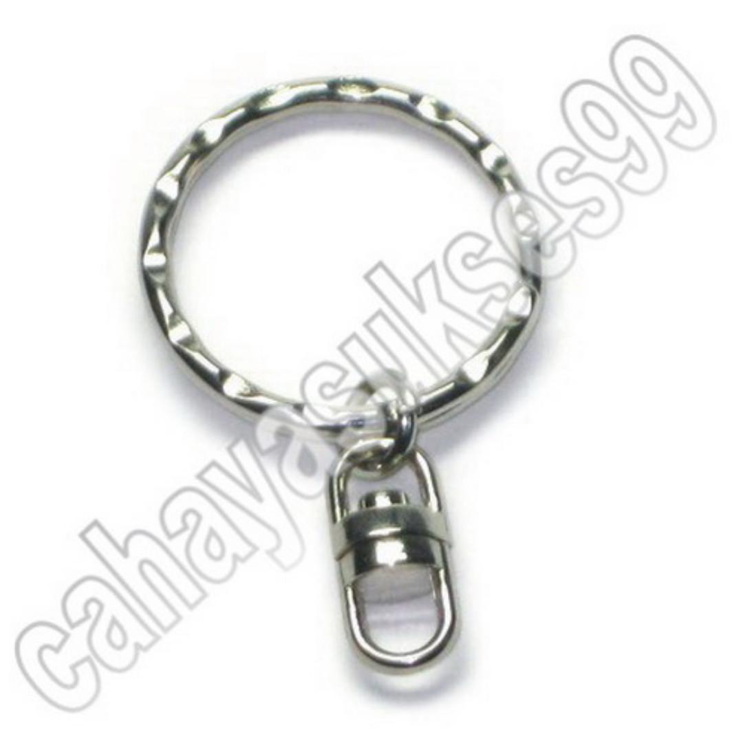 Ring Gantungan Kunci Motif Kembang ULIR 3cm Model Rantai JOINT Putar ...