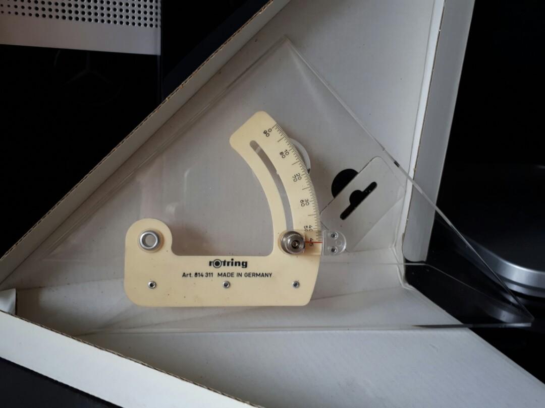 Rotring Set Square for tech drawing, Hobbies & Toys, Stationery & Craft ...