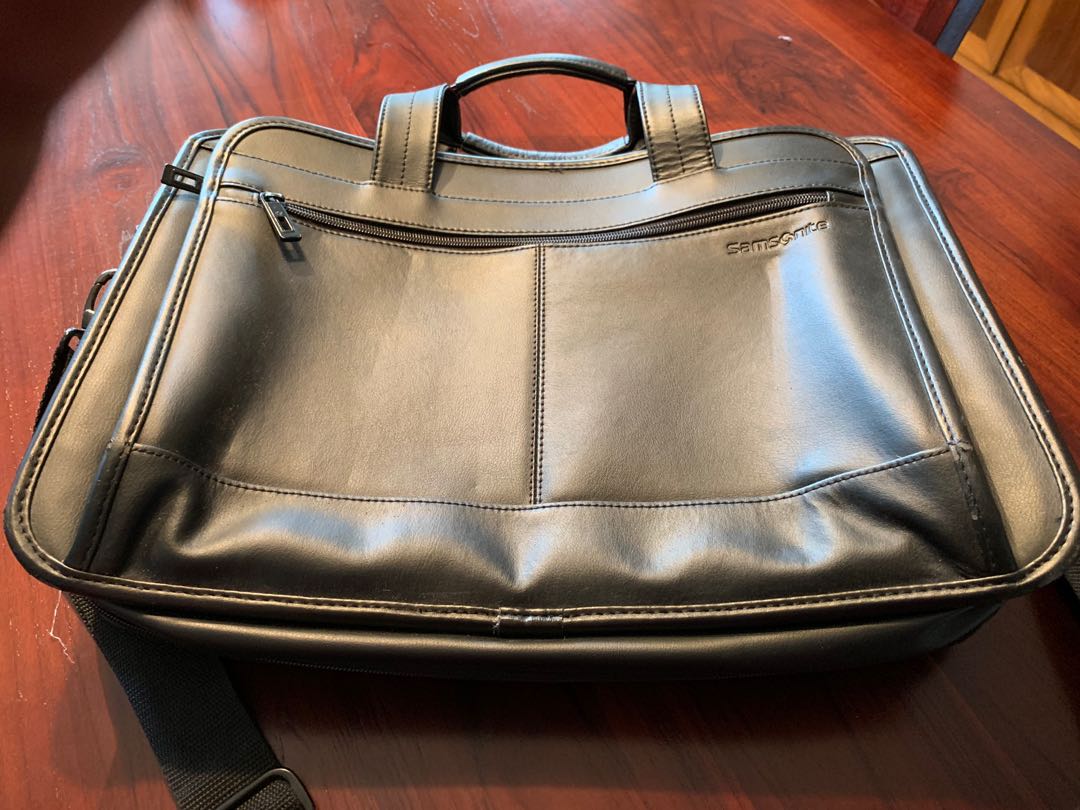 Samsonite Leather Bag, Luxury, Bags & Wallets on Carousell