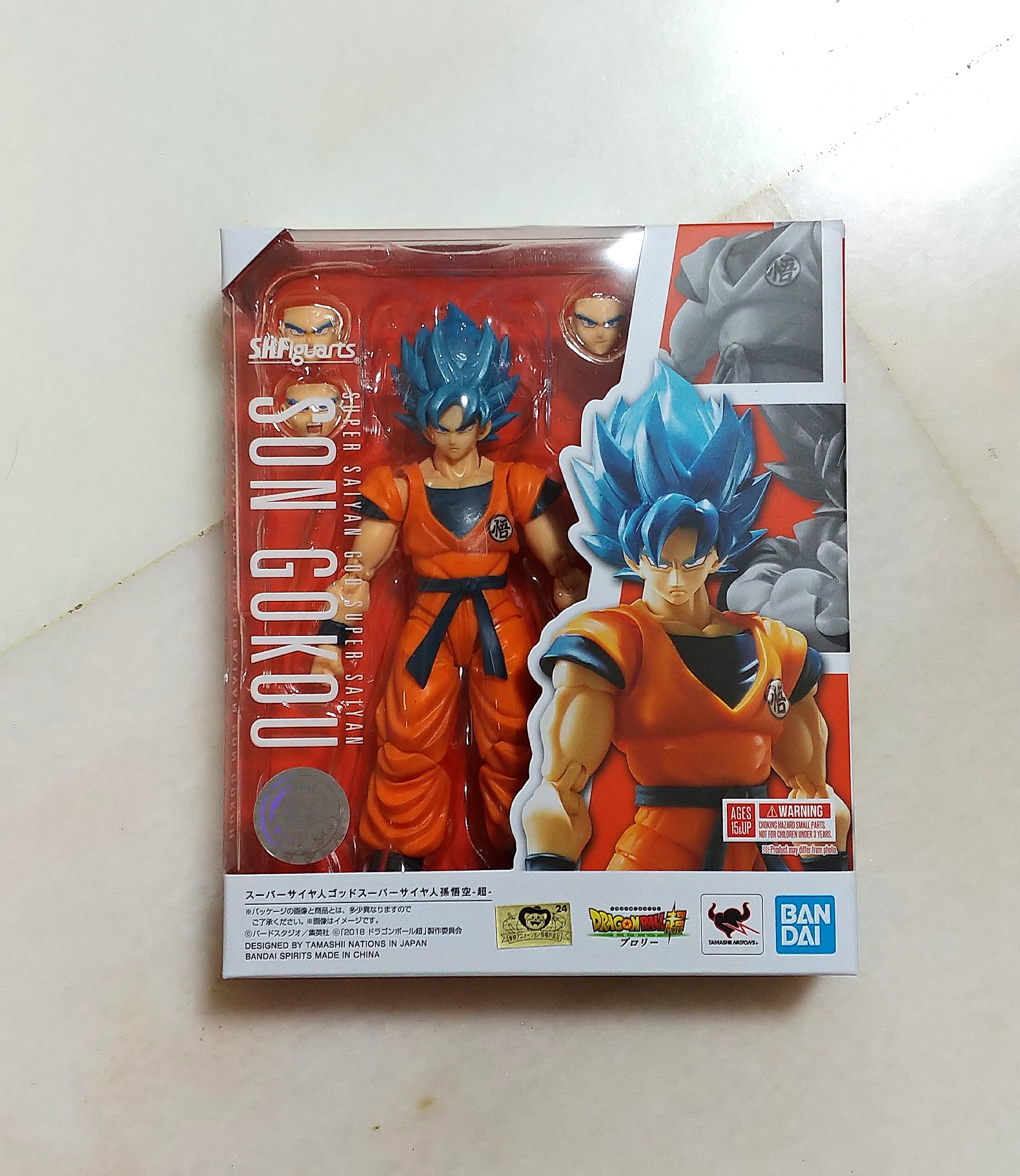SHF Dragonball S.H.Figuarts Son Goku Super Saiyan God Super Saiyan ...