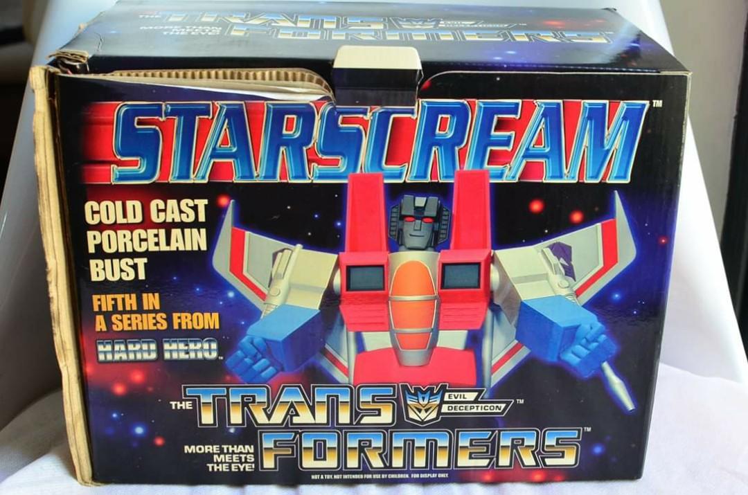 TRANSFORMERS STARSCREAM COLD CAST PORCELAIN BUST LIMITED EDITION (5,000 ...