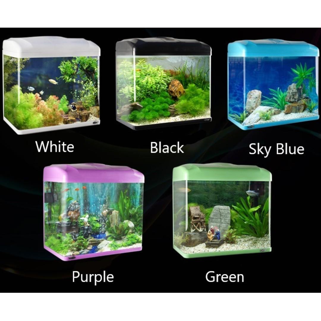 Fish Tank NEW 10L Starter Aquarium FULL SET All In One Nano Fish Tank ...