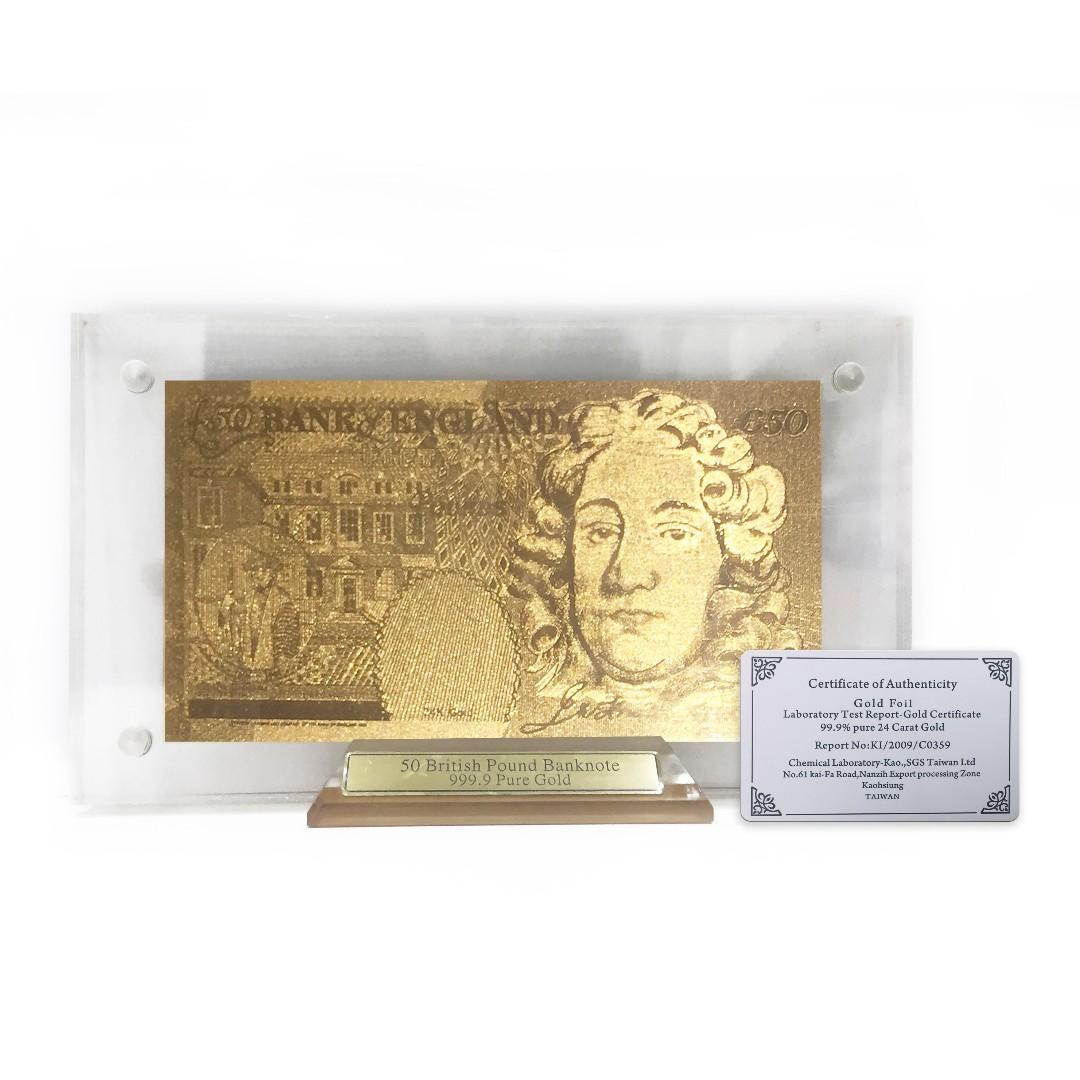 999.9 Pure Gold Banknote, Everything Else on Carousell