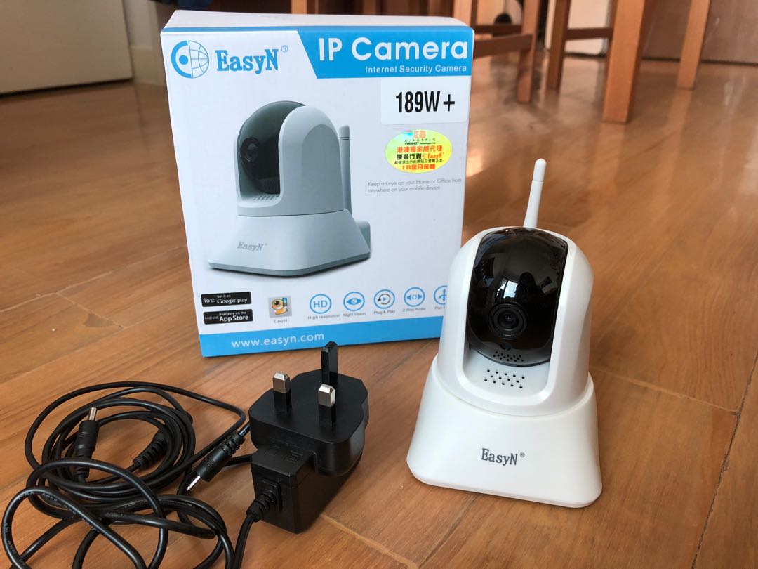 [連原裝盒, 説明書及配件] EasyN 189W+ IP Camera, 傢俬＆家居, 保安及門鎖 , 保安系統及閉路電視 - Carousell