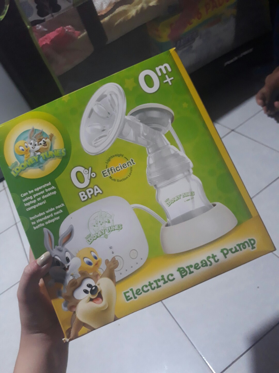 Baby Looney Tunes Electric Breast Pump, Babies & Kids, Nursing & Feeding, Breastfeeding & Bottle ...