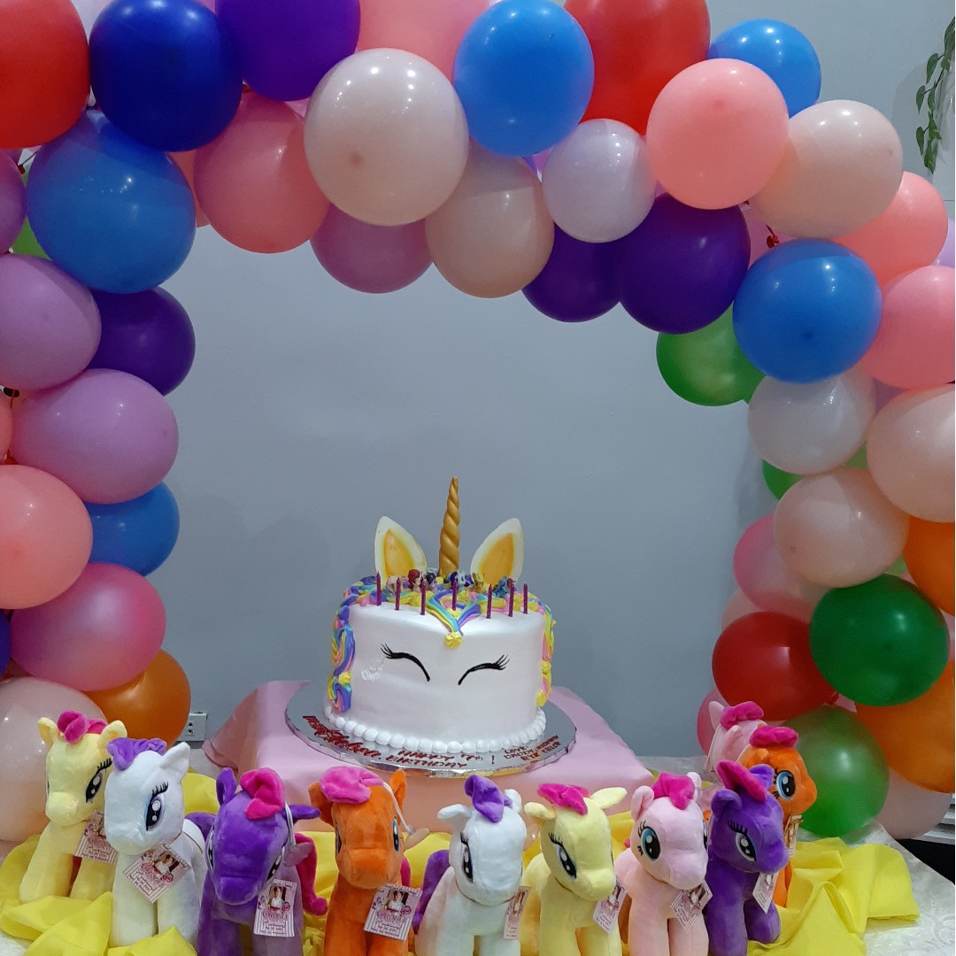 Balloon Cake Arch for Kids Birthday, Babies & Kids, Babies & Kids ...