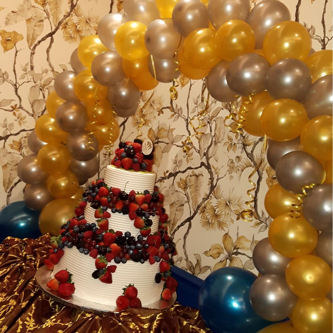 Balloon Cake Arch for Kids Birthday, Babies & Kids, Babies & Kids ...