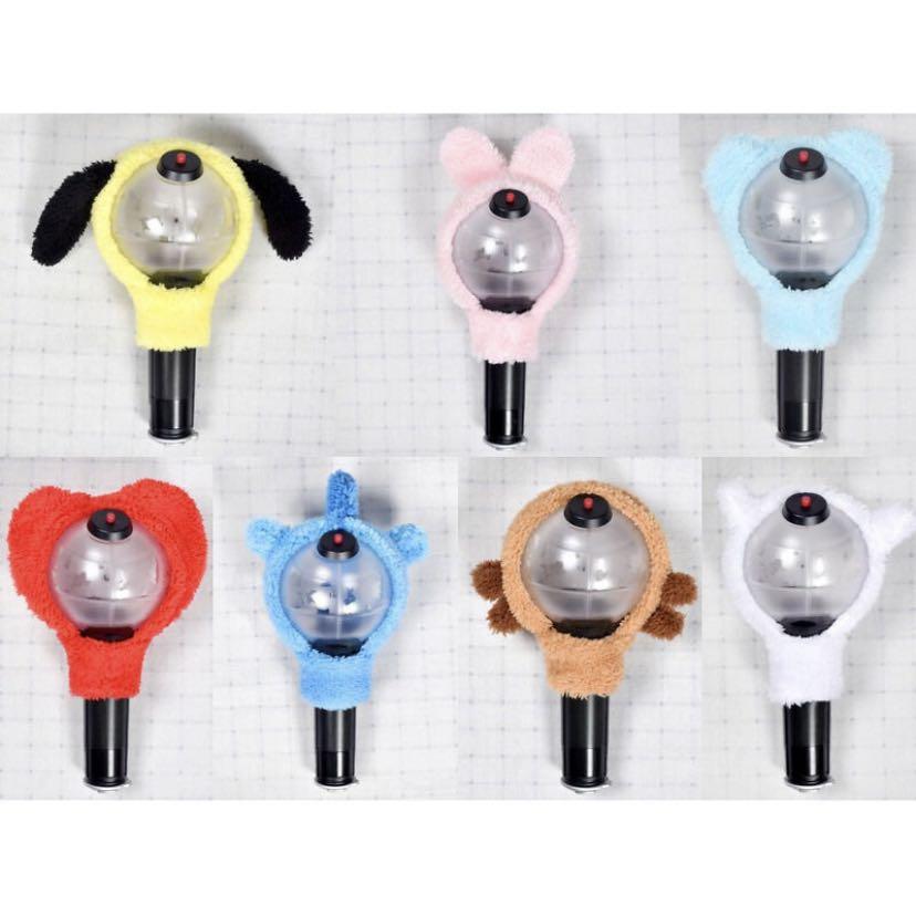 INSTOCKS Bangtan Boys KPOP BTS BT21 Chimmy Shooky Light Stick Plush ...