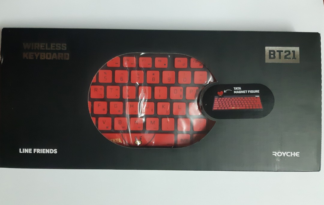 BT21 Tata keyboard, 電腦 ＆ 平板電腦, 電腦周邊產品, 電腦鍵盤及相關產品 - Carousell