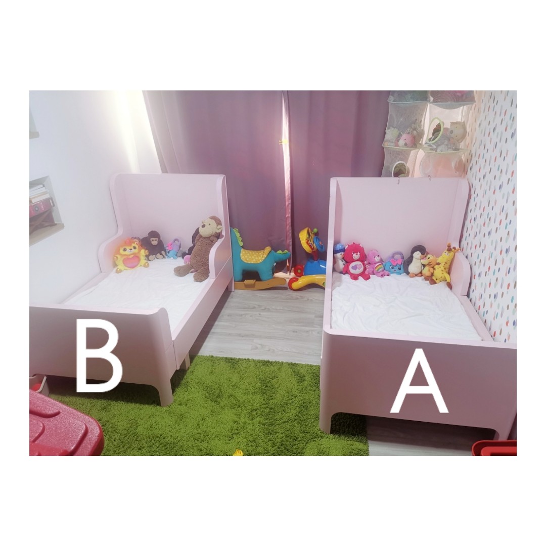 BUSUNGE Extendable Bedframe IKEA, Furniture & Home Living, Furniture ...