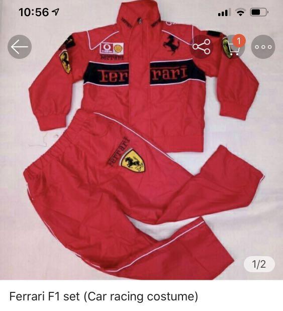 car racing costume(ferrari costume), Babies & Kids, Babies & Kids ...
