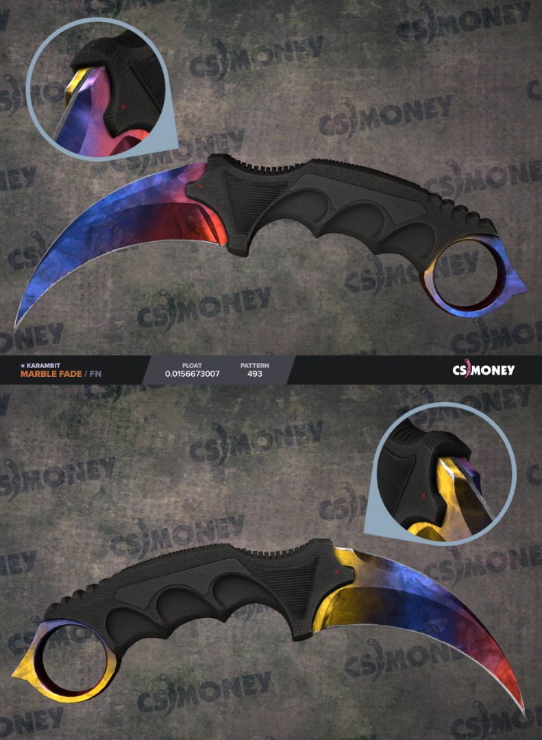 CSGO Karambit Fire And Ice 9th Max 0.01, Video Gaming, Gaming ...