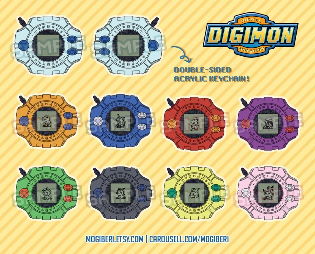 Digimon Digivice Acrylic Keychain, Hobbies & Toys, Memorabilia ...