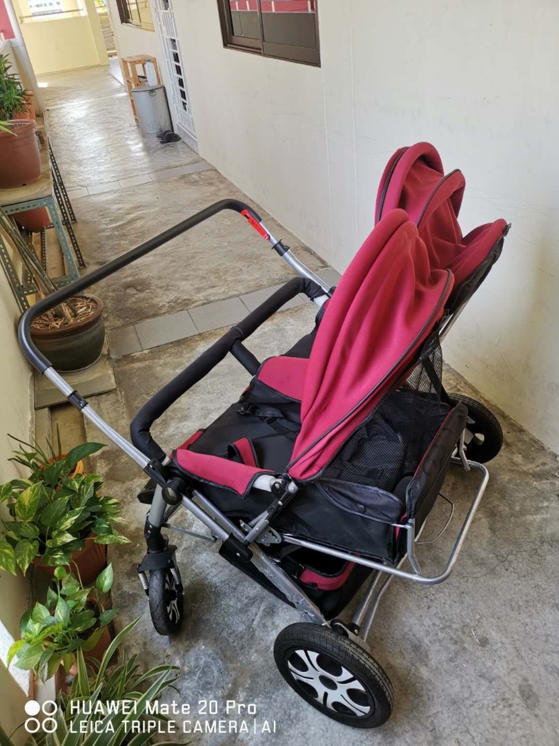 Double stroller, Babies & Kids, Going Out, Strollers on Carousell