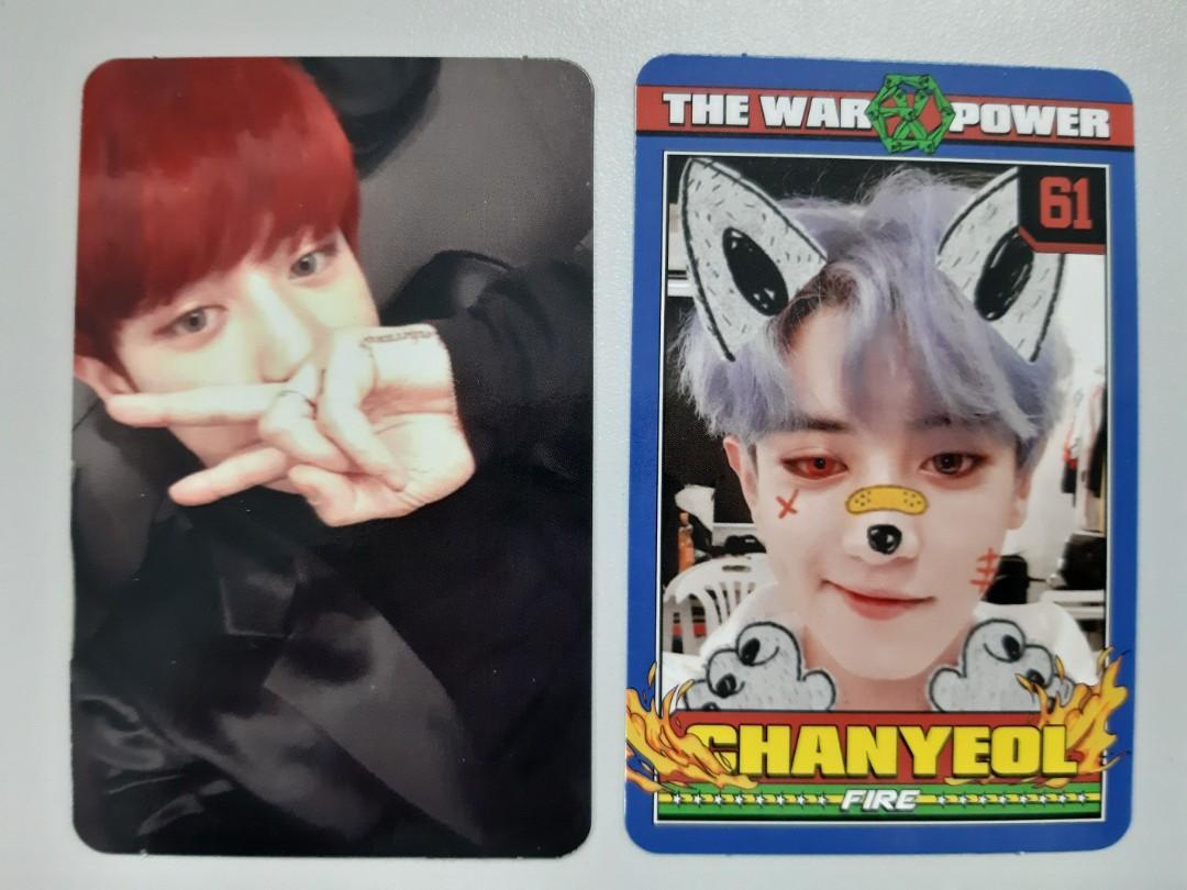 EXO CHANYEOL OFFICIAL PHOTOCARDS, Hobbies & Toys, Memorabilia ...