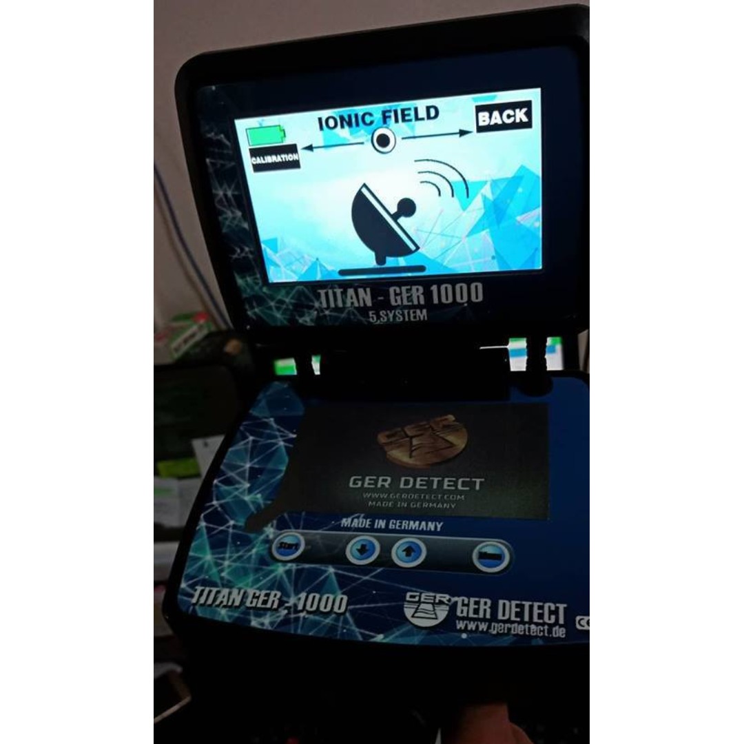GER DETECT Gold metal detector TITAN GER1000 ground complete package ...