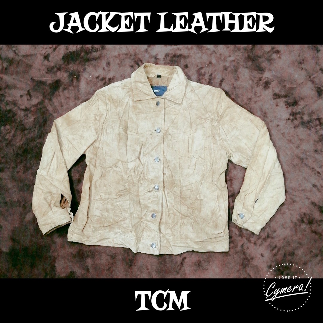 Jacket Suede Leather TCM, Men's Fashion, Coats, Jackets and Outerwear ...