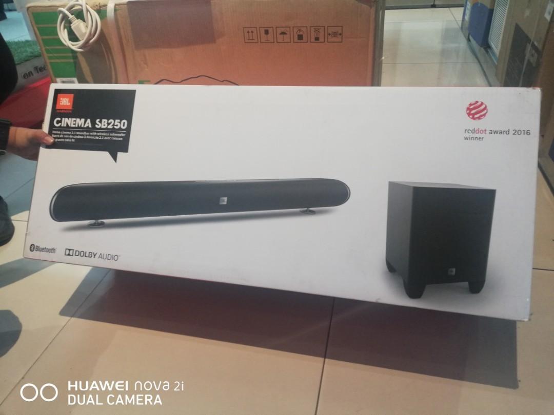 JBL SB250 sound bar, wireless subwoofer, Audio, Soundbars, Speakers ...