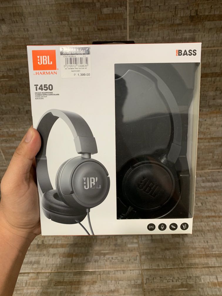 JBL T450 On-Ear Headphones, Audio, Headphones & Headsets on Carousell
