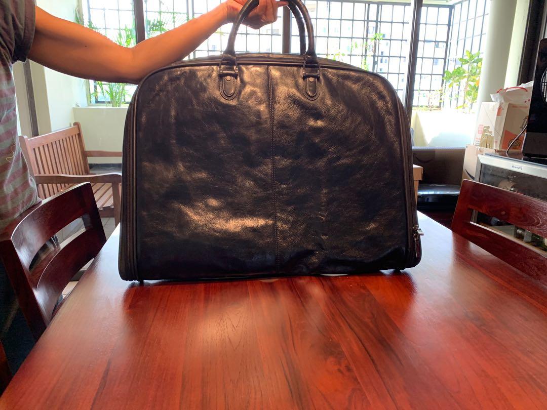 Condotti Leather Suit Bag, Men's Fashion, Bags, Belt bags, Clutches and ...