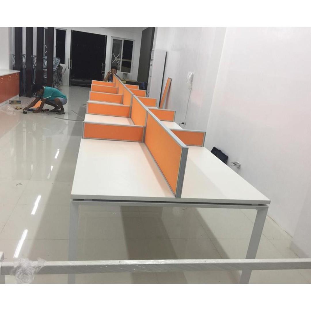 Metal Legs Table Office Divider, Furniture & Home Living, Office ...
