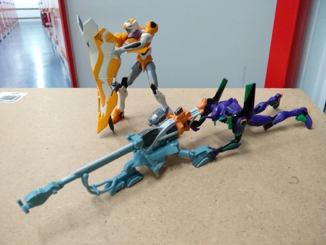 Neon Genesis Evangelion Eva 00 & Eva 01 Vs Ramiel, Hobbies & Toys, Toys ...