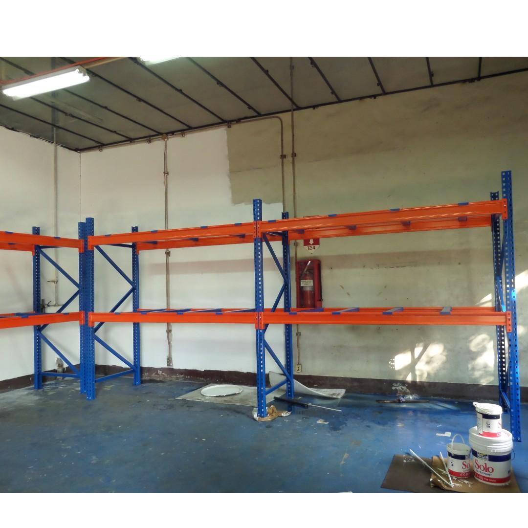 Pallet rack steel rack heavy duty 2 tons capacity per layer, Furniture ...