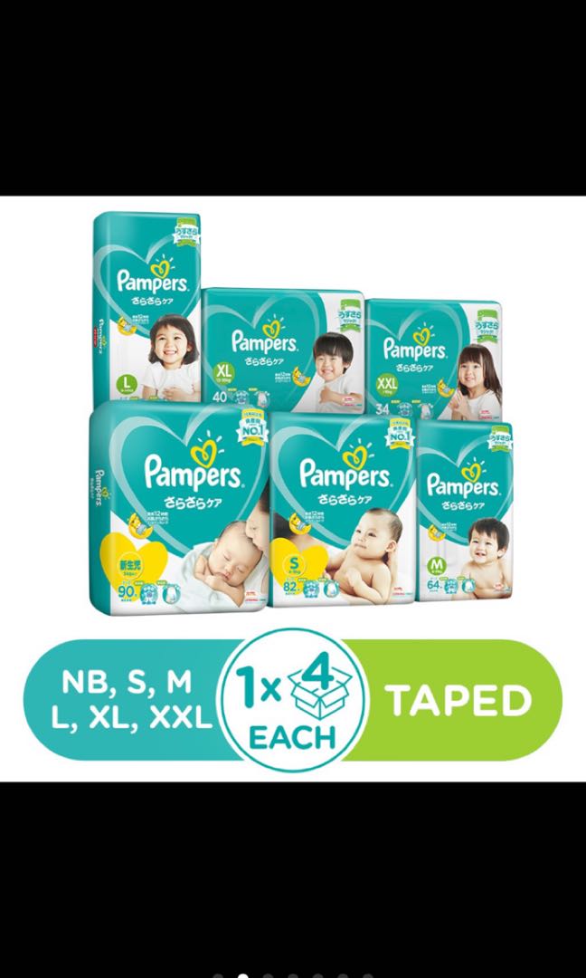 Pampers Baby Dry Diapers tape, Babies & Kids, Bathing & Changing ...
